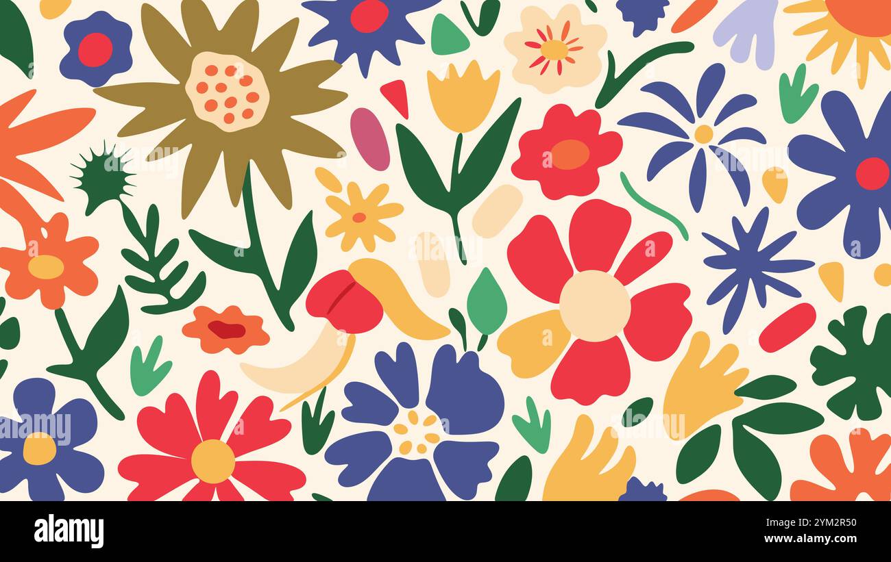 Abstract Course Florals. Whimsical and Non Traditional Floral Patterns ...