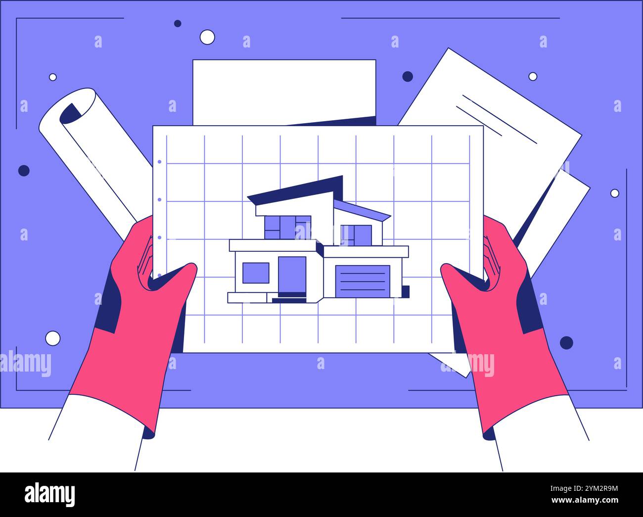 Blueprints plans Stock Vector Images - Alamy