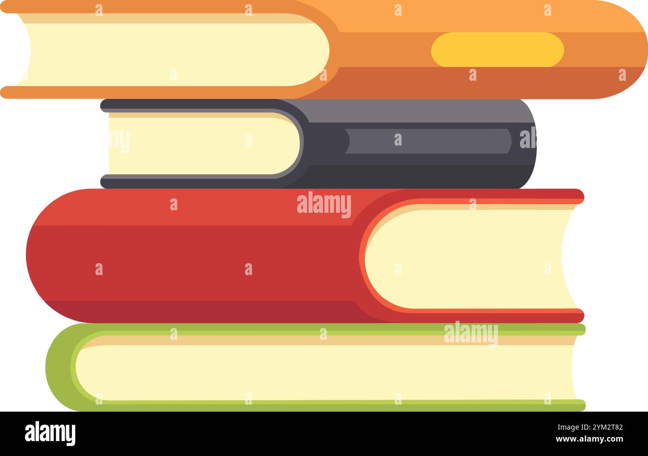 Colorful stack of books symbolizing learning journey, education, growth ...