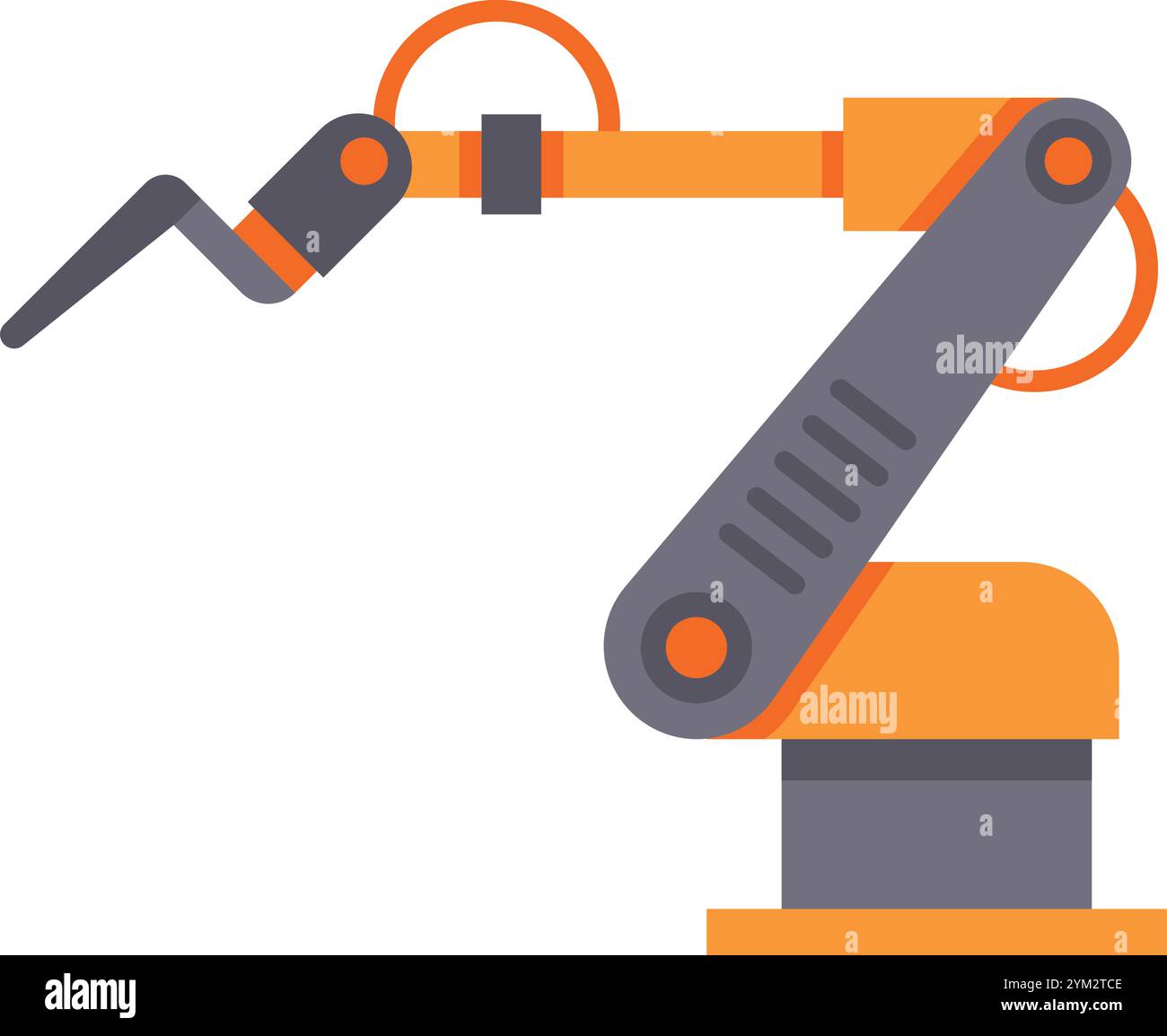 Modern robotic arm performing a precise industrial task, showcasing automation and advanced ...