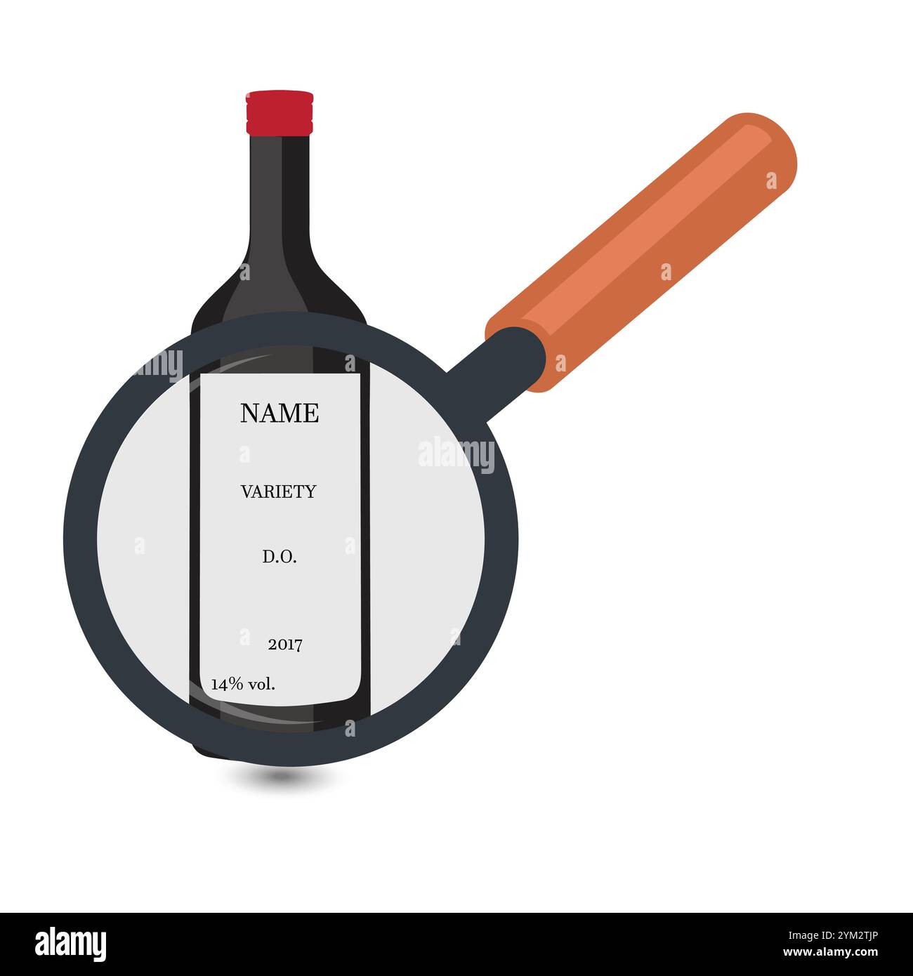 Magnifying glass and bottle hi-res stock photography and images - Alamy