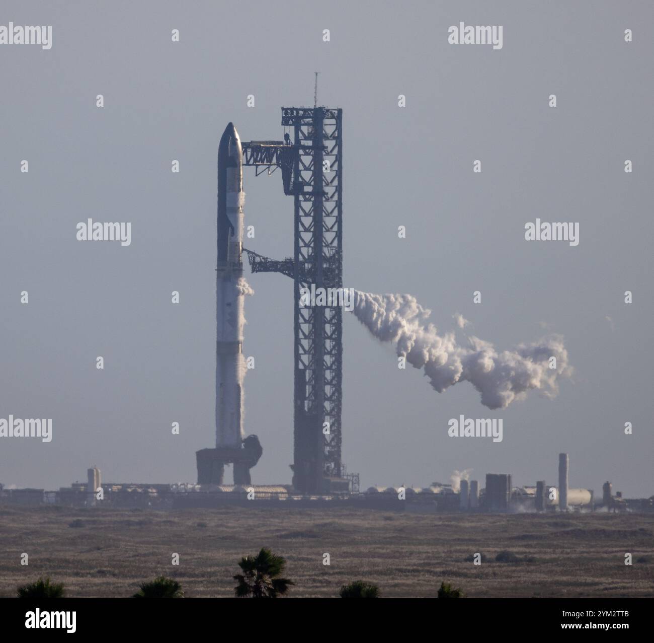 Boca Chica, USA. 19th Nov, 2024. SpaceX launches the sixth test flight ...