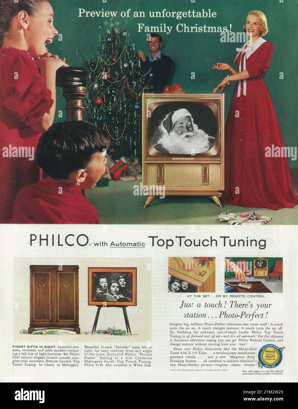 1955 Philco Television with Top Touch Tuning - "Preview of an ...