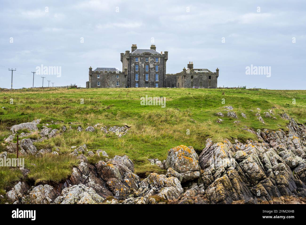 Breachacha Castle (aka Breachacha House), a mid-18th century castle, on ...