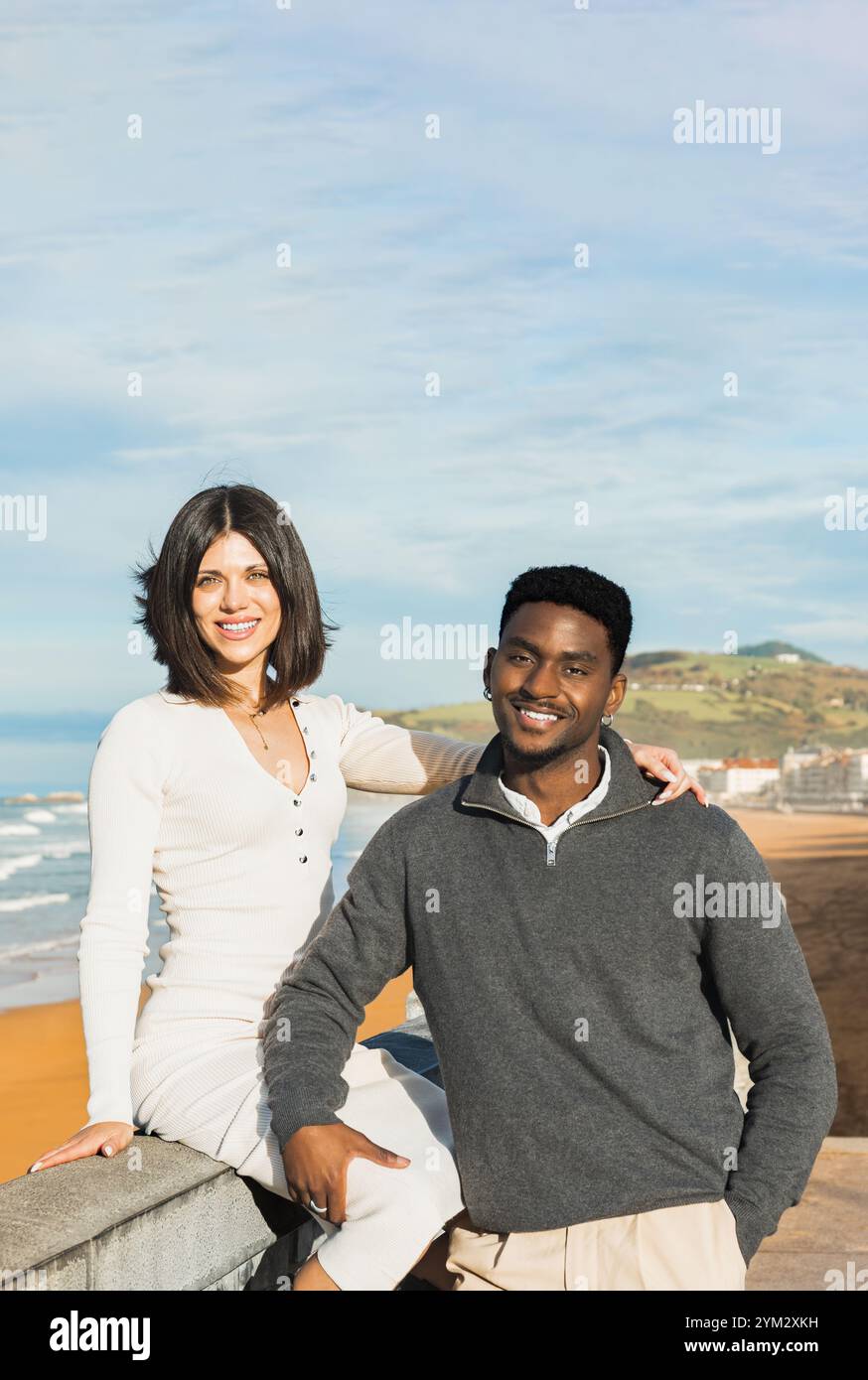 Stylish young couple poses in hi-res stock photography and images - Alamy