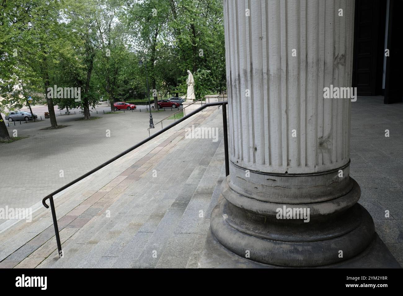Exterior of the Basilica of the Sacred Heart of Jesus in Praga district ...