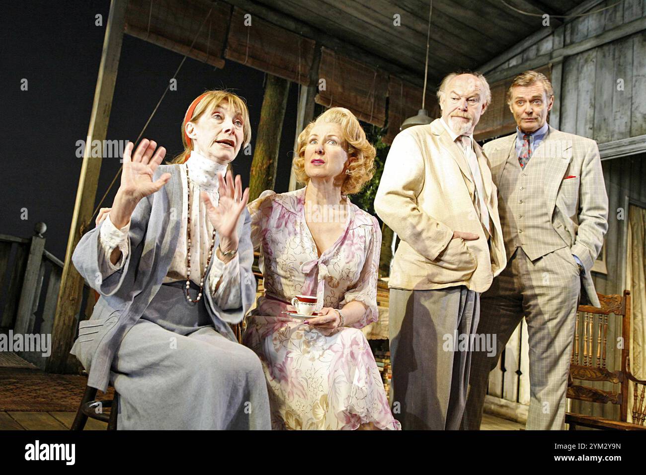 l-r: Jean Marsh (Bron), Susan Tracy (Veronica), Timothy West (Hilary ...