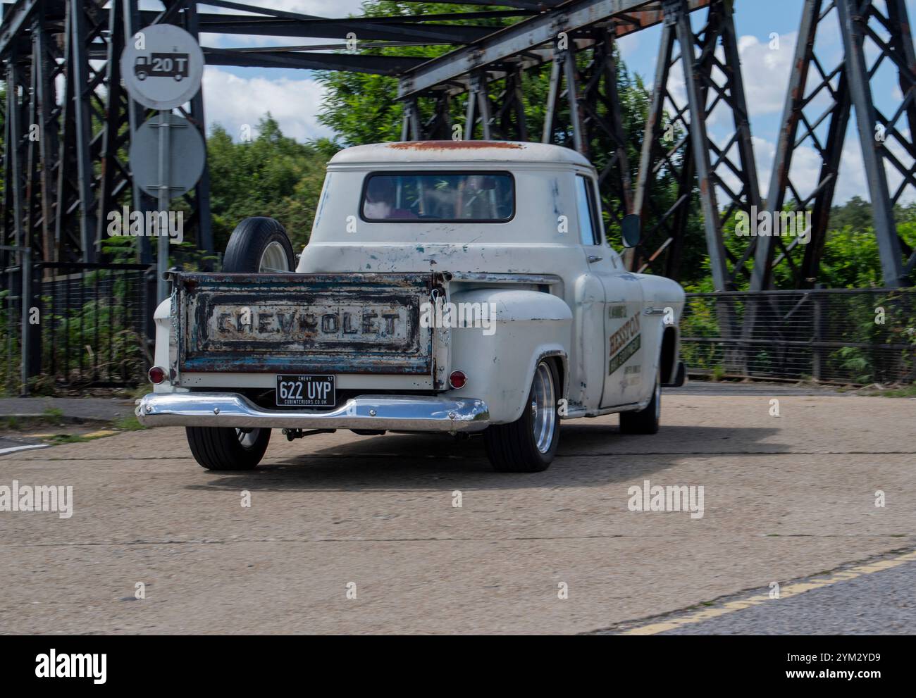 1955 Chevy 3100 classic American pick up truck Stock Photo - Alamy