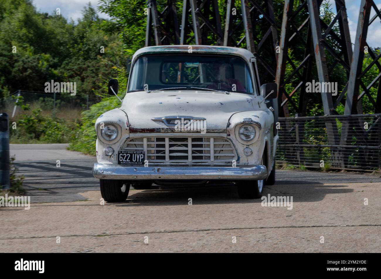 1955 Chevy 3100 classic American pick up truck Stock Photo - Alamy