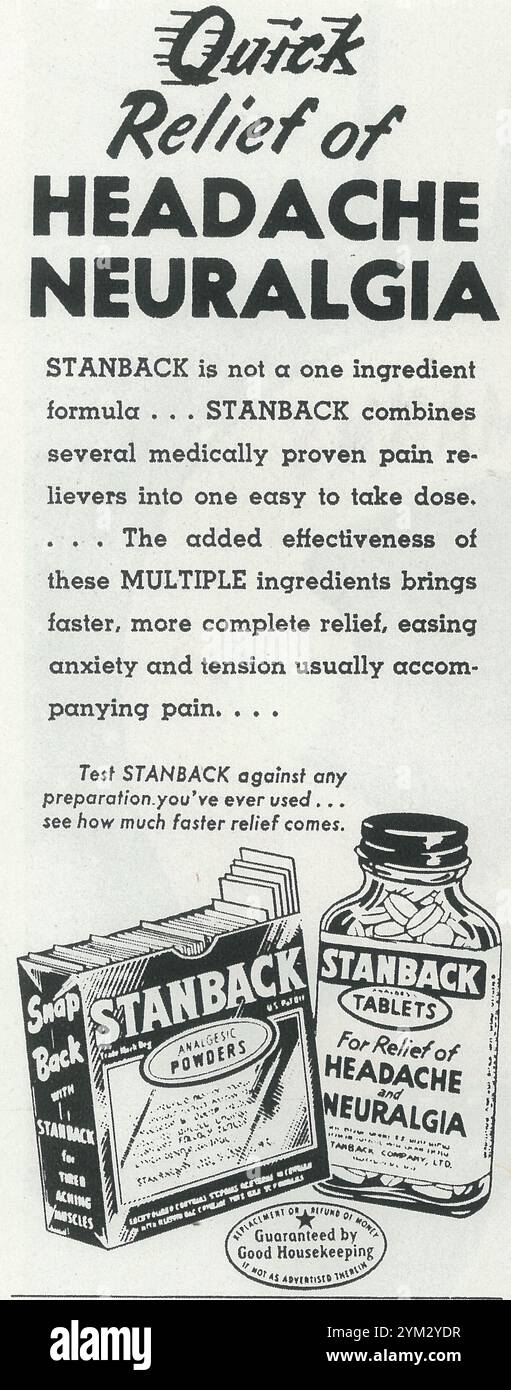 Stanback hi-res stock photography and images - Alamy