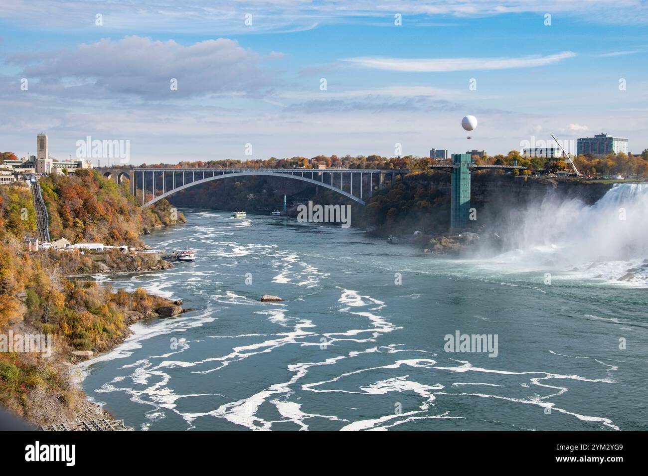 Rainbow Bridge to New York USA from Niagara Falls, Ontario, Canada ...