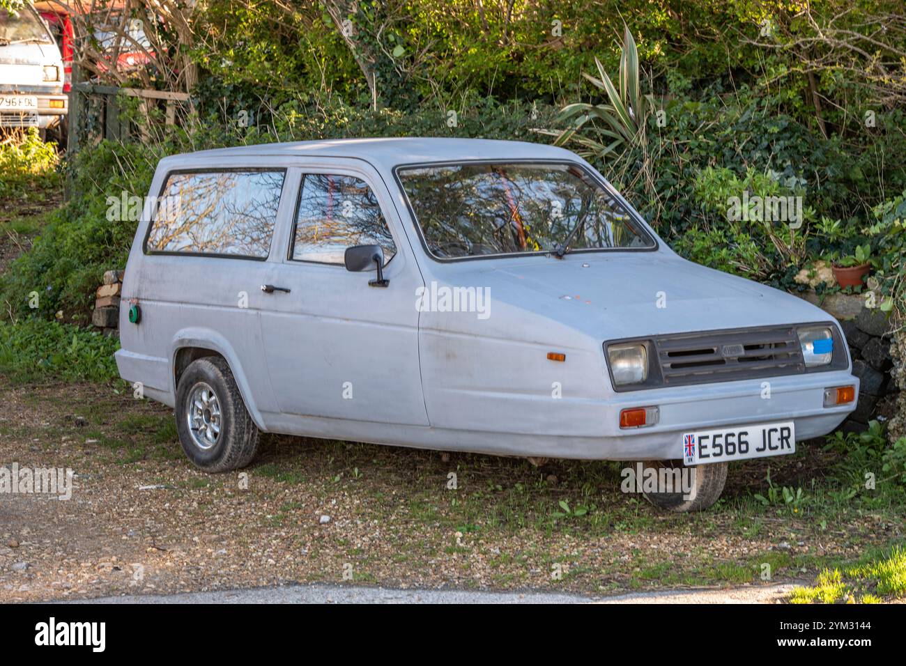 Reliant Robin Rialto three-wheeler three wheeled motor car in restored ...