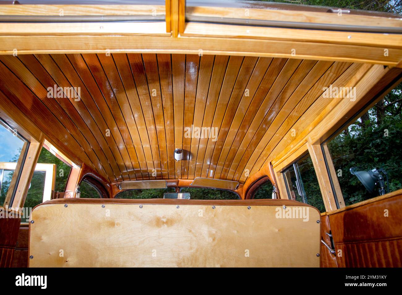 1939 Ford Woody station wagon built into a hot rod in the 1970s Stock ...