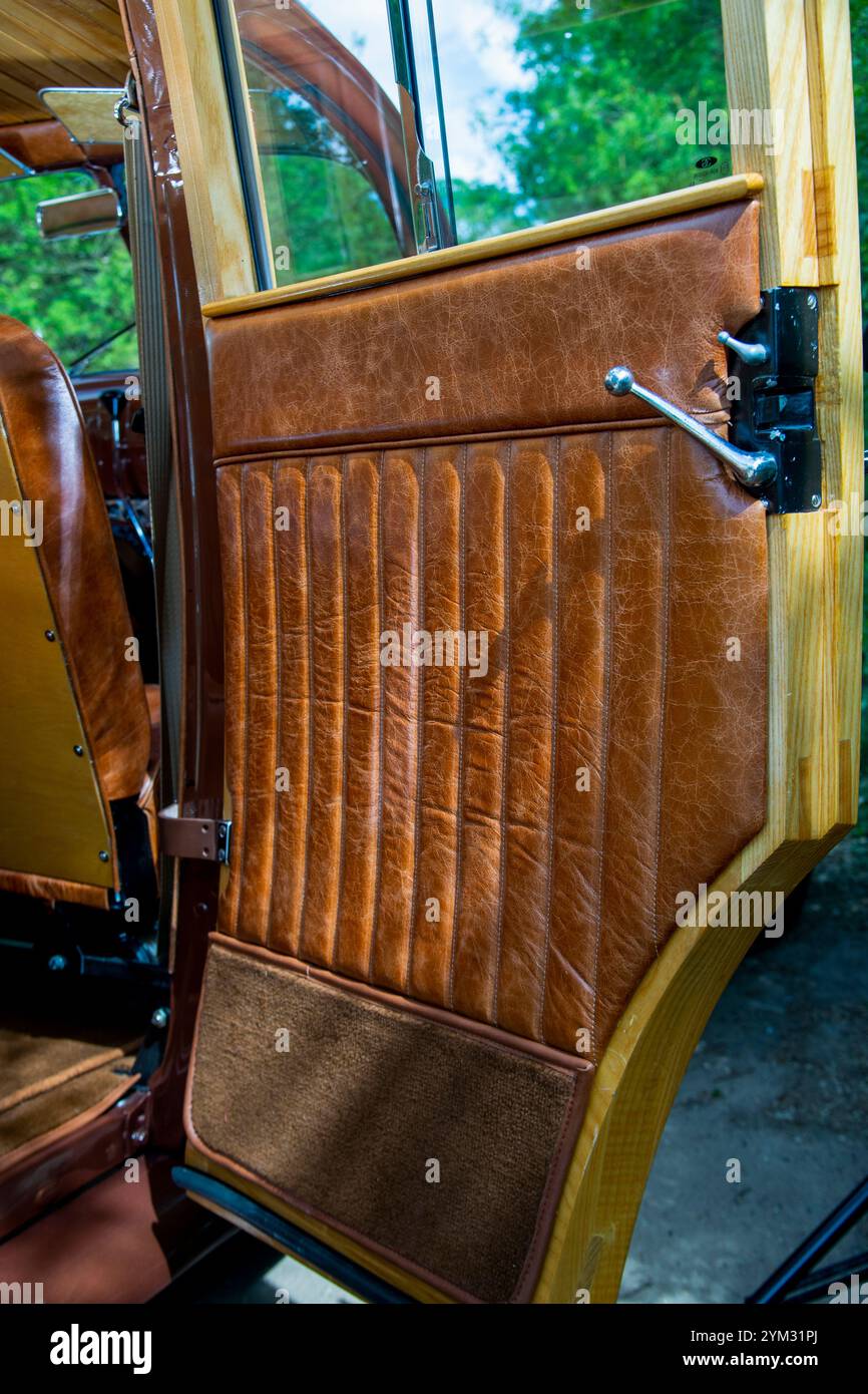 1939 Ford Woody station wagon built into a hot rod in the 1970s Stock ...