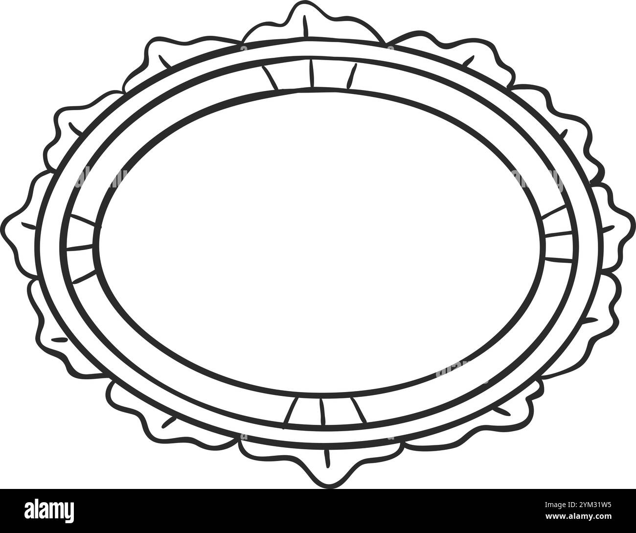 Oval frame featuring a leaf shaped border adds a touch of nature ...