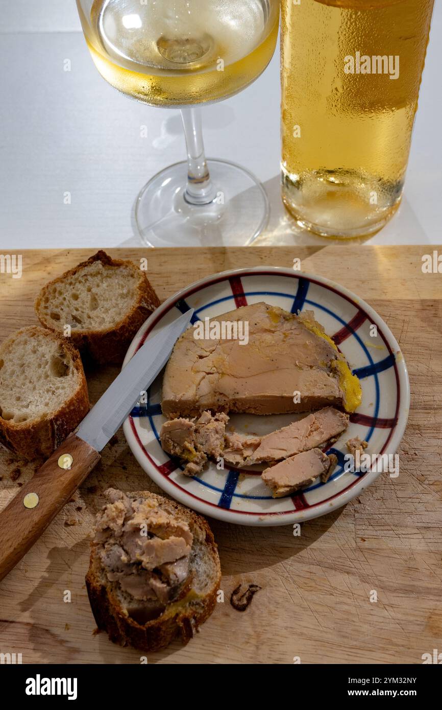 Starter dish Foie gras fat liver specialty food product made of liver of a duck or goose ...