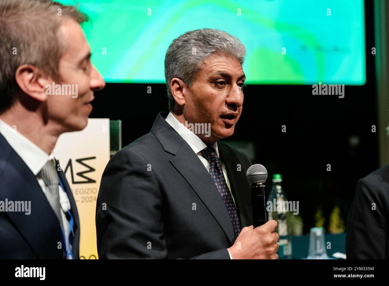Torino, Italia. 20th Nov, 2024. Egyptian Minister of Antiquities, Khaled Mohamed Ismail during ...