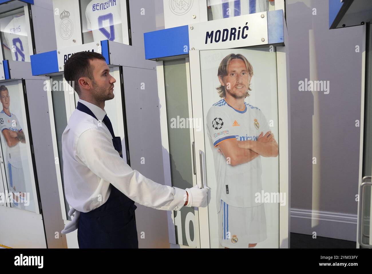 A locker used by Luka Modric in the 2017/18-2021/22 seasons, the Real ...