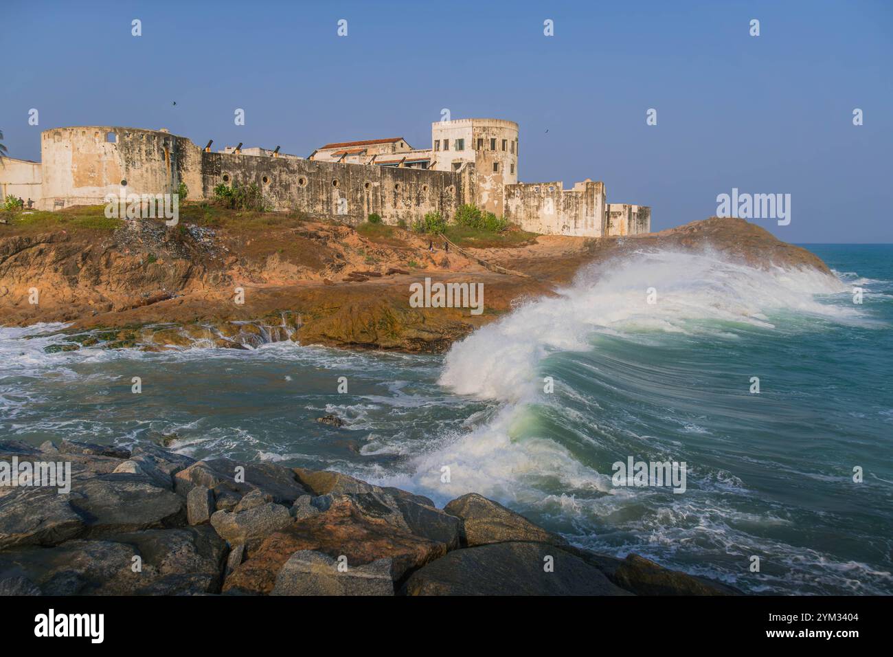 The Cape Coast castle, a "slave castle" fort in Ghana, West Africa ...
