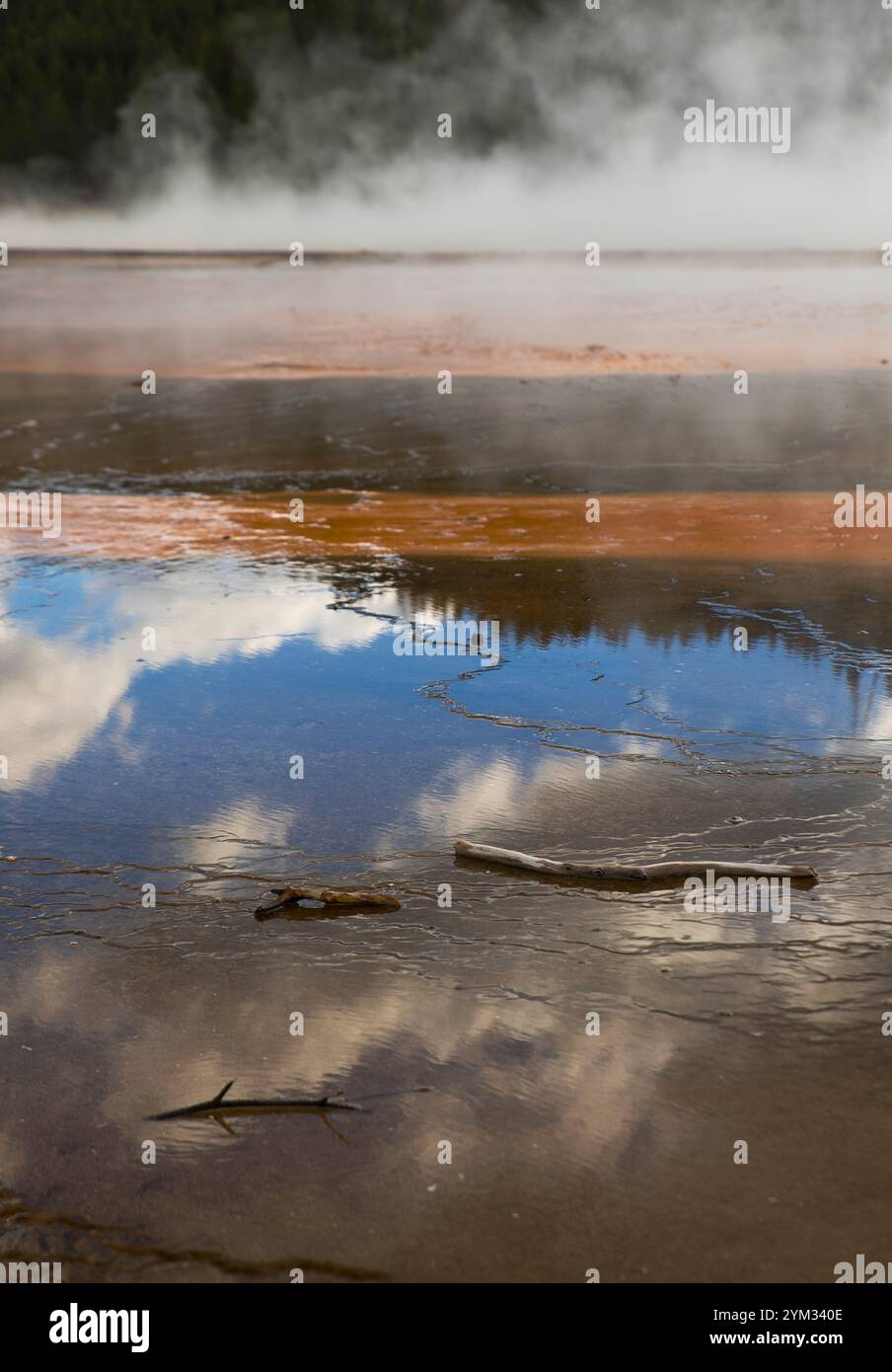 Textures and colors of the terrain in Yellowstone National Park XVI ...