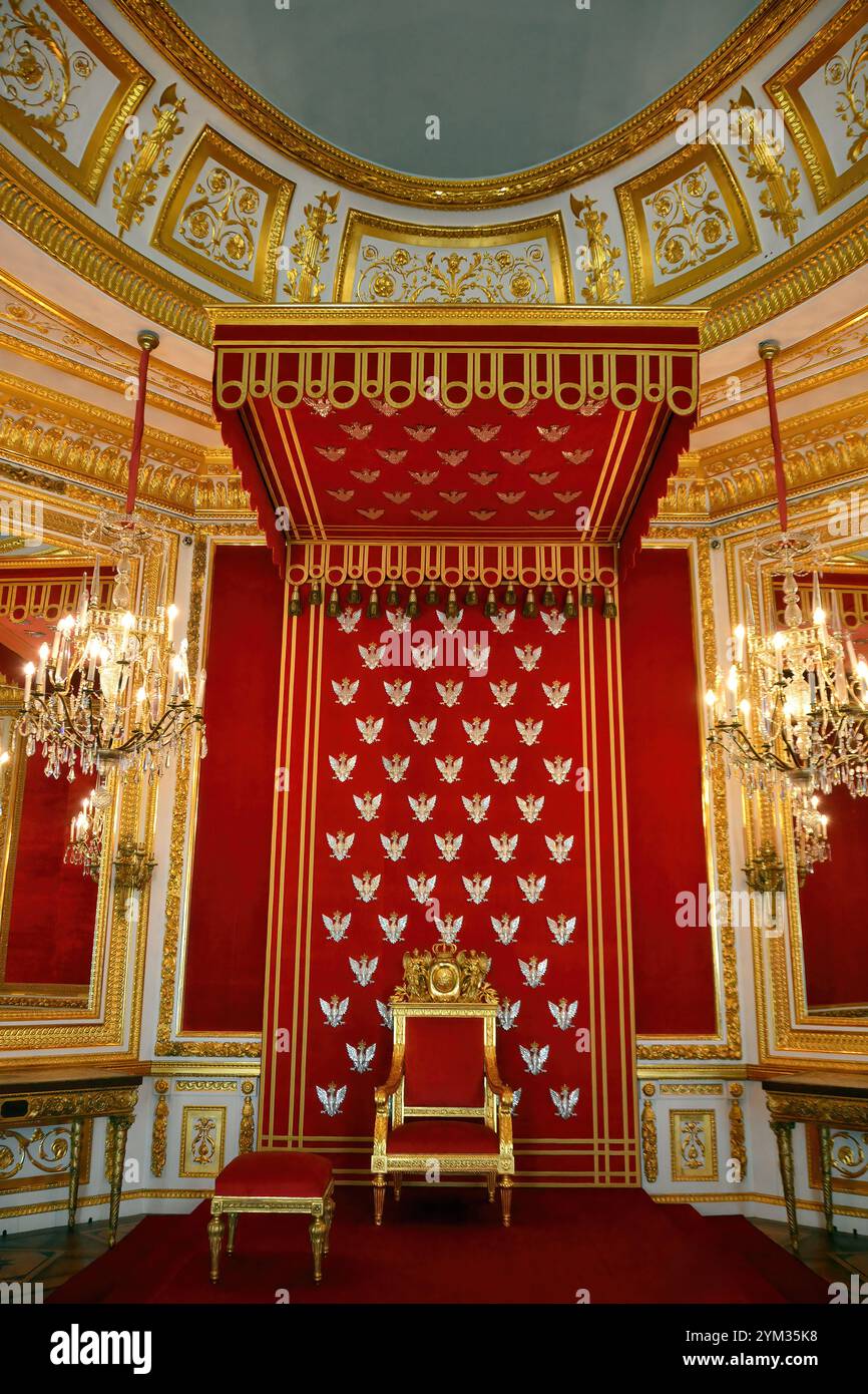 The Throne Room, Royal Castle, Zamek Królewski, Warsaw, Poland, Europe ...