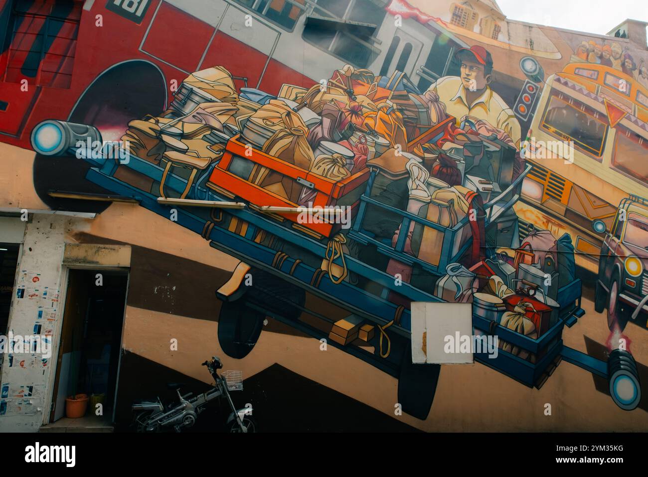 Singapore - August 28,2023 : Detective Conan in Chinatown Mural in ...