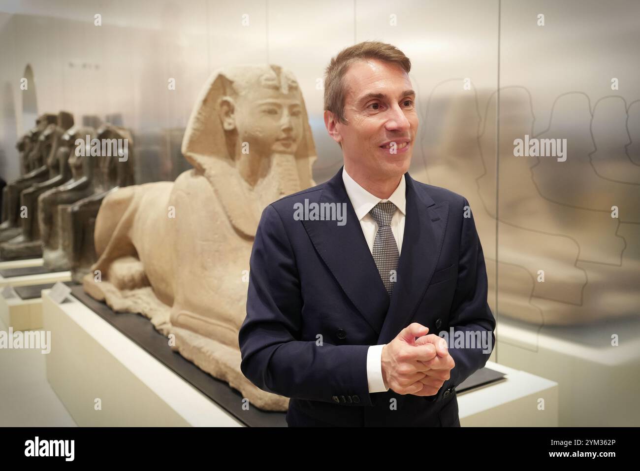Turin, Italy - November 11 2024: Christian Greco Director of the Museum ...