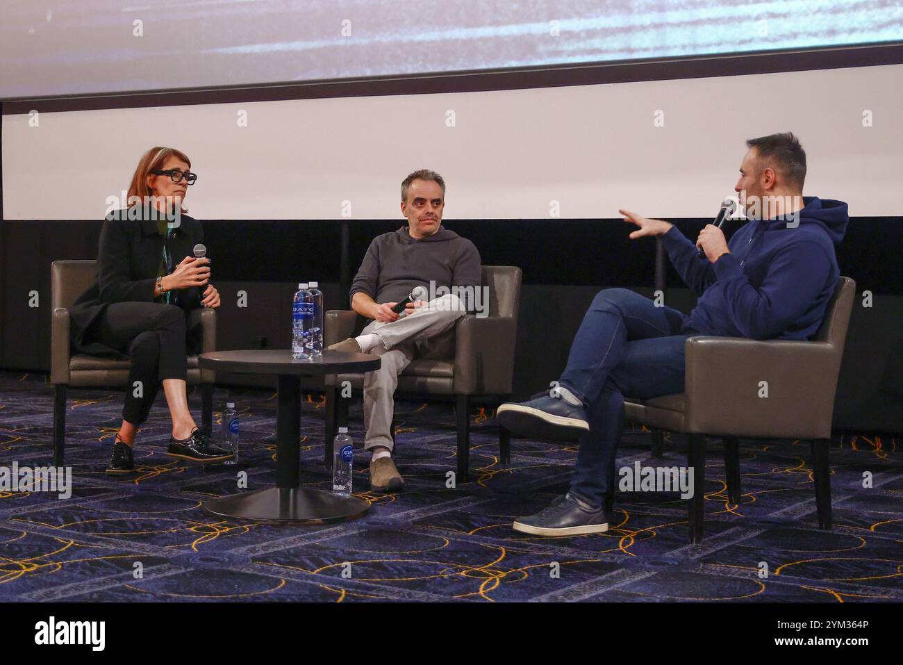 Cinematographer Bianca Cline and director Joel Souza attend a ...