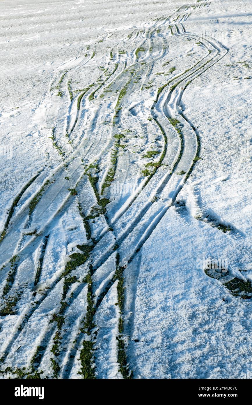 Buggy and foot tracks hi-res stock photography and images - Alamy