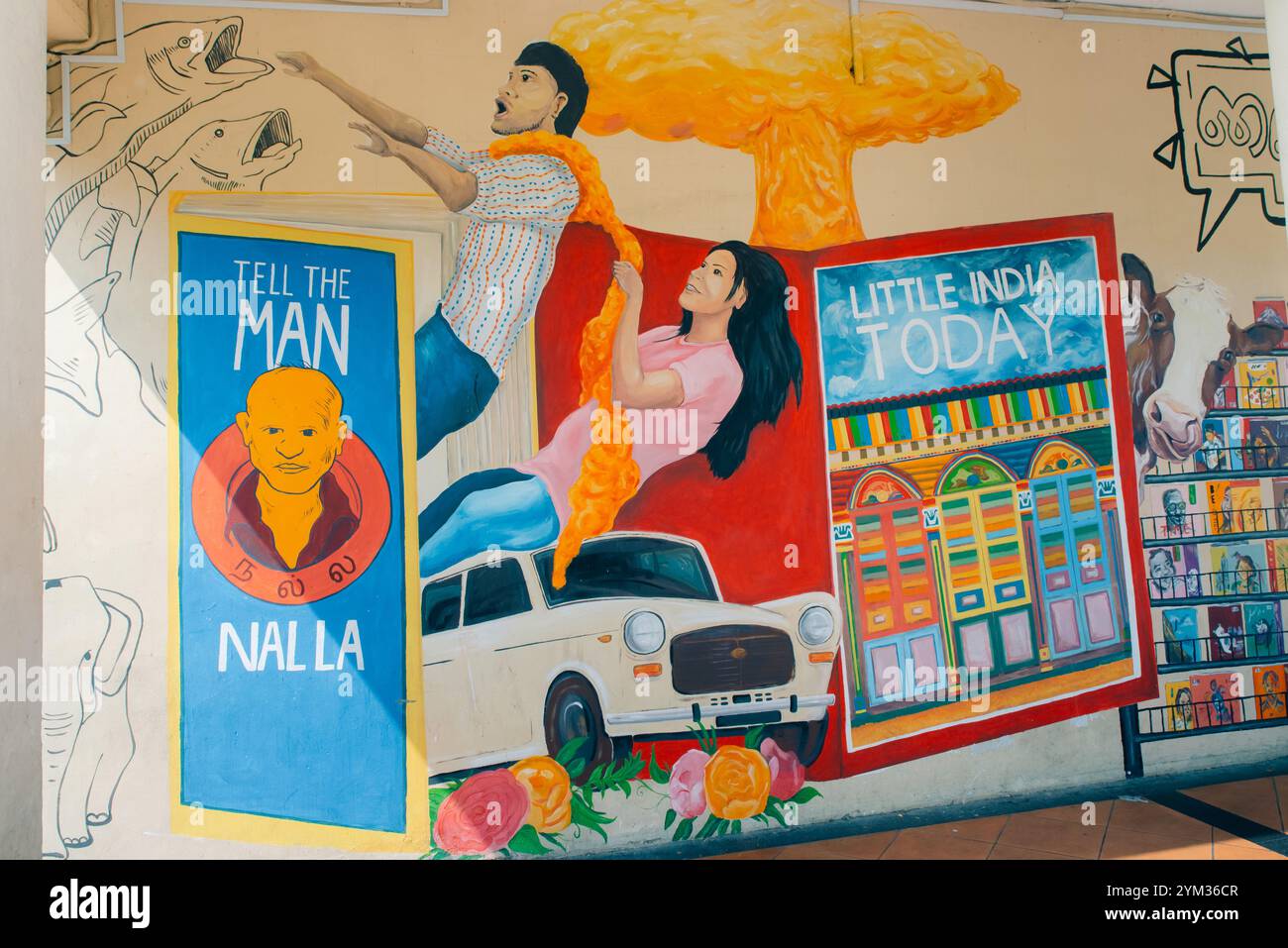 Singapore - August 28,2023 : Detective Conan in Chinatown Mural in ...