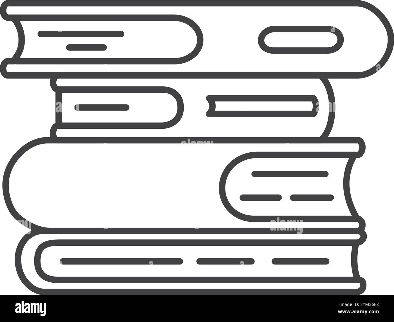 Stack of books symbolizes knowledge, learning, and reading, inspiring ...