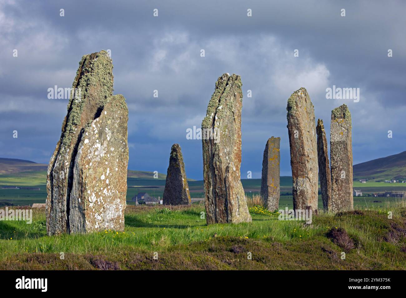 Ring of Brodgar / Brogar, Neolithic henge and stone circle of standing ...