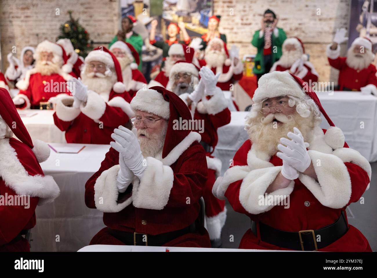 Father christmas trainees hi-res stock photography and images - Alamy