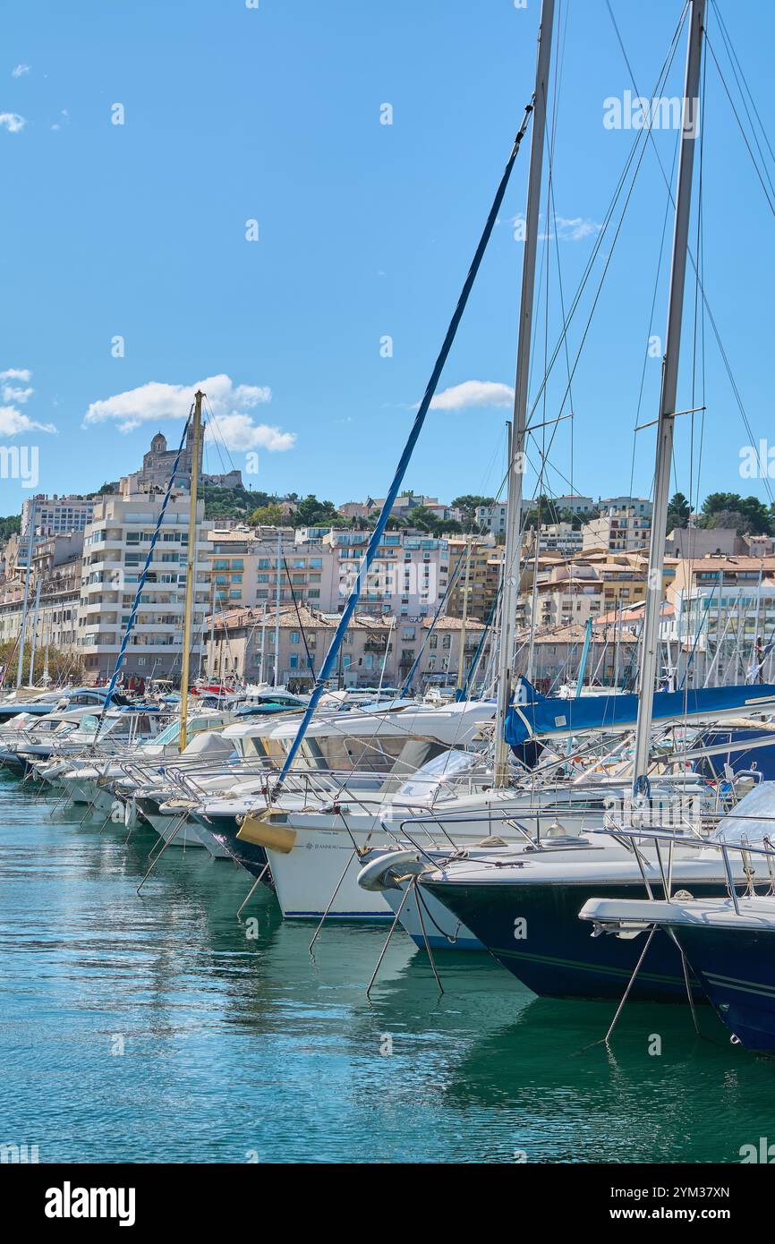 Marseille. France - November 20,2024: A vibrant scene of Marseille's ...