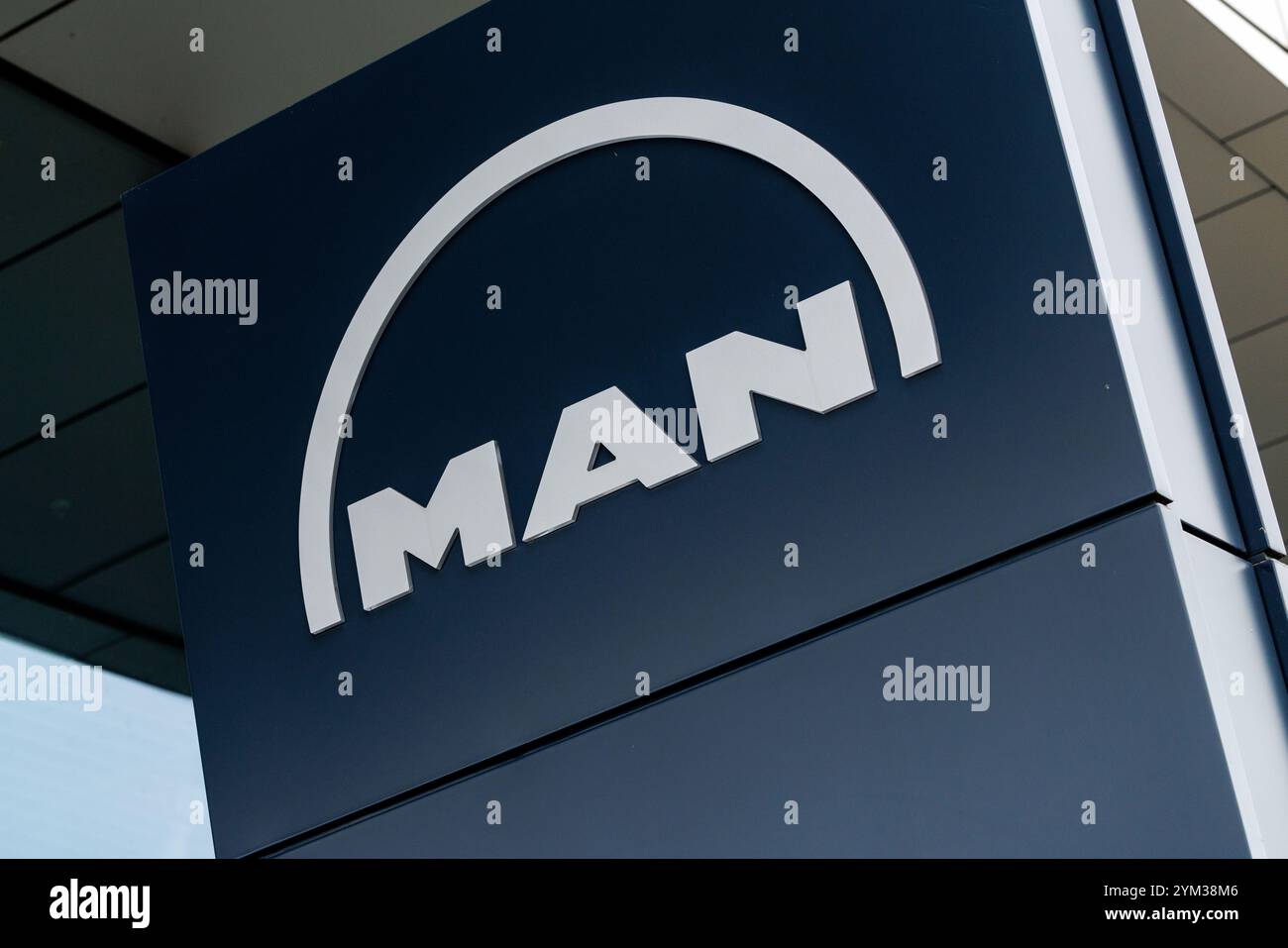 Munich, Germany. 10th Nov, 2024. Logo of MAN Truck & Bus SE at the ...