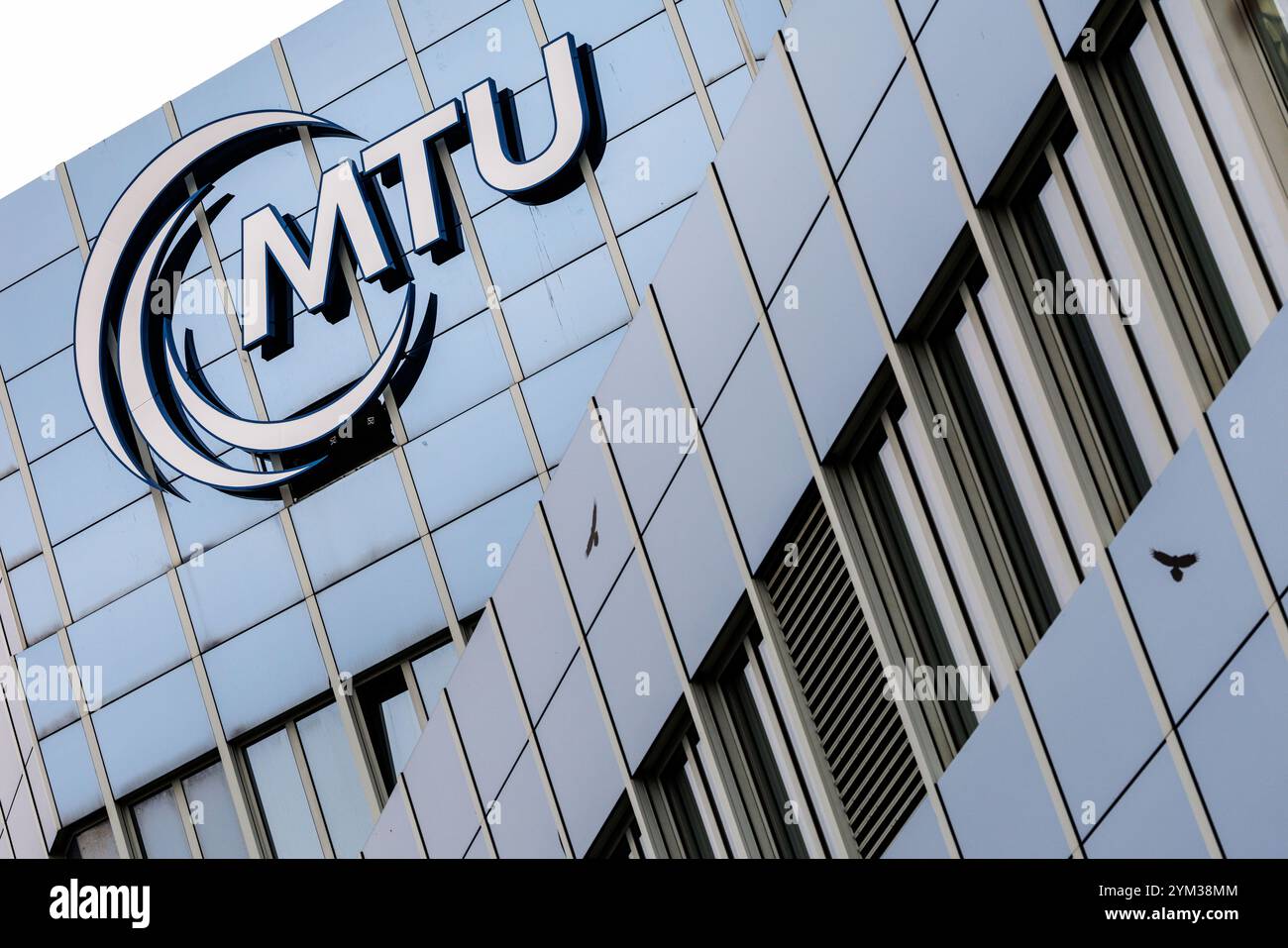 Munich, Germany. 10th Nov, 2024. Logo of MTU Aero Engines AG at its ...
