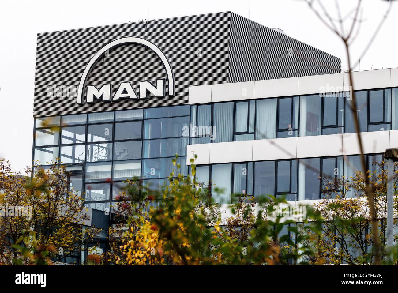 Munich, Germany. 10th Nov, 2024. Logo of MAN Truck & Bus SE at the ...