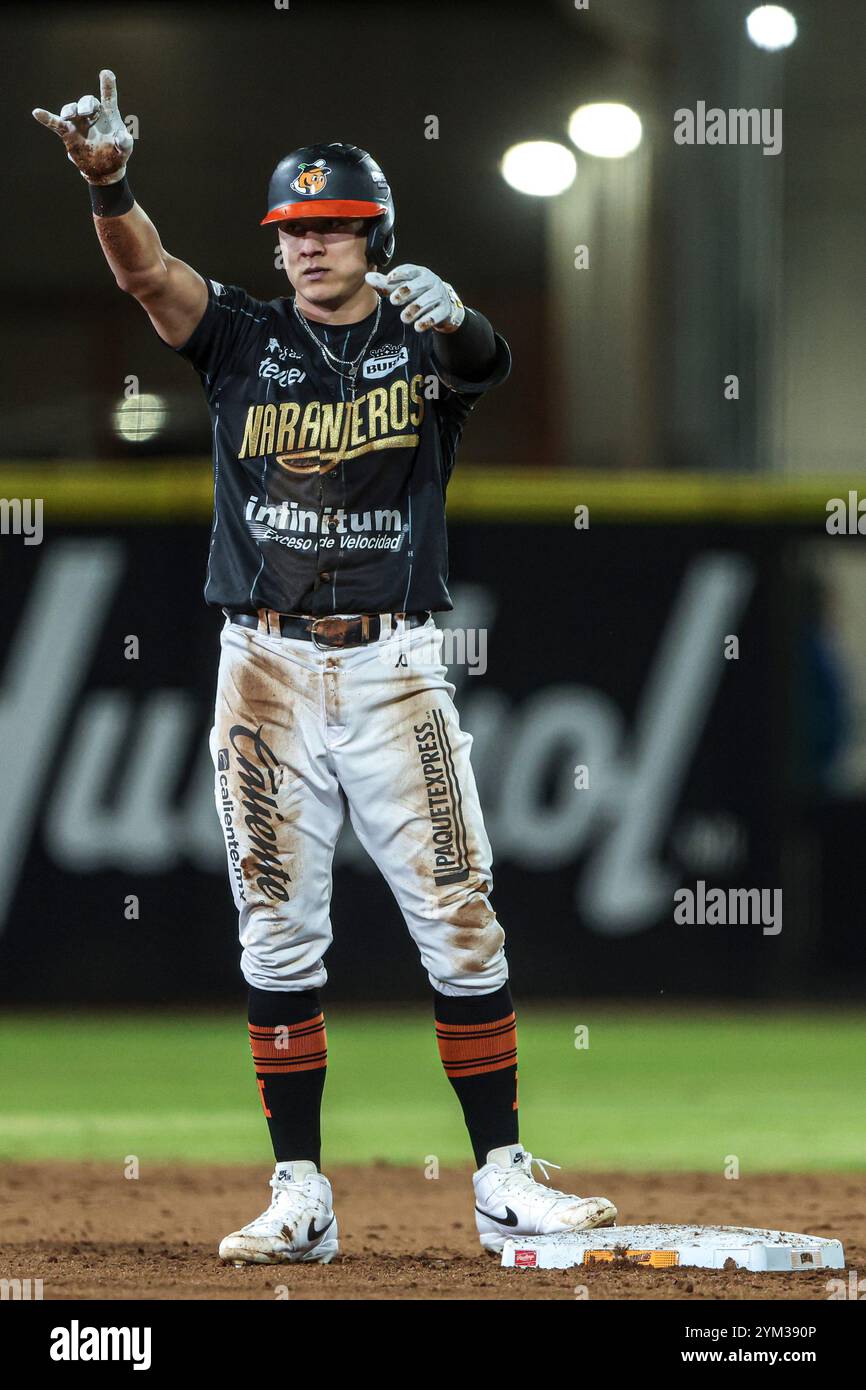 HERMOSILLO, MEXICO - NOVEMBER 19: Jose Cardona of the Naranjeros de ...