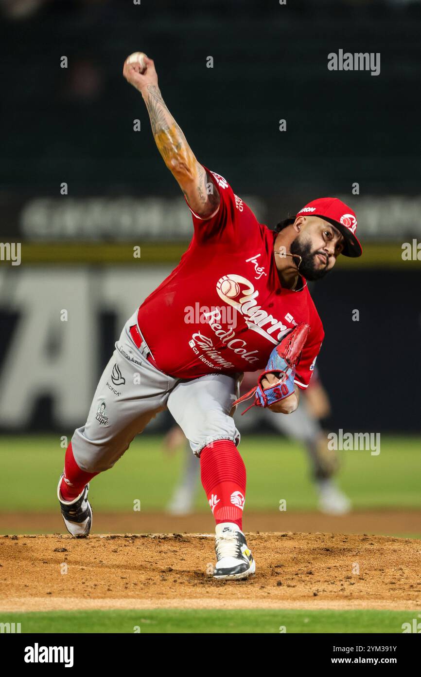 HERMOSILLO, MEXICO - NOVEMBER 19: Luis Iván Rodríguez, starting pitcher ...