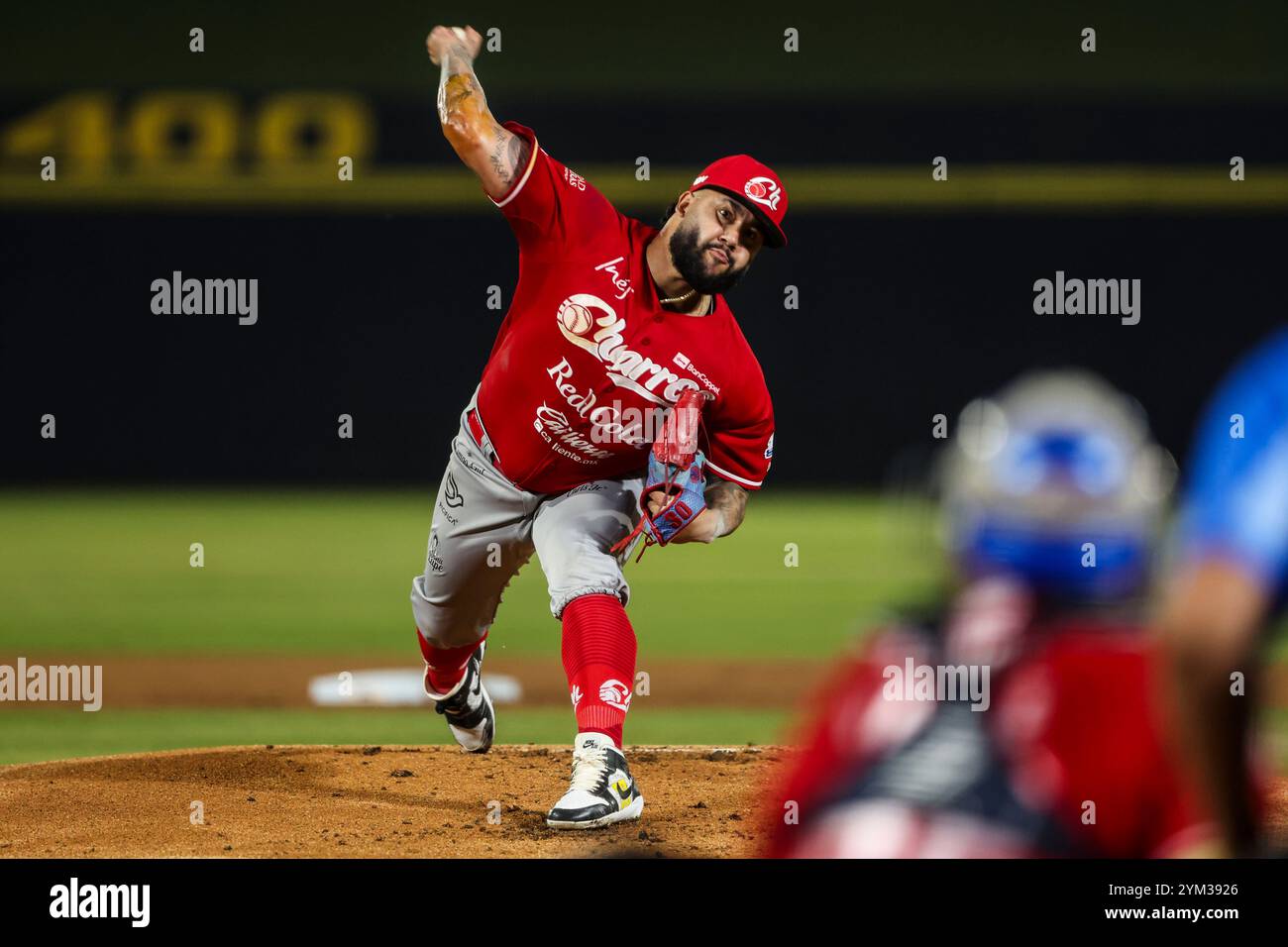 HERMOSILLO, MEXICO - NOVEMBER 19: Luis Iván Rodríguez, starting pitcher ...