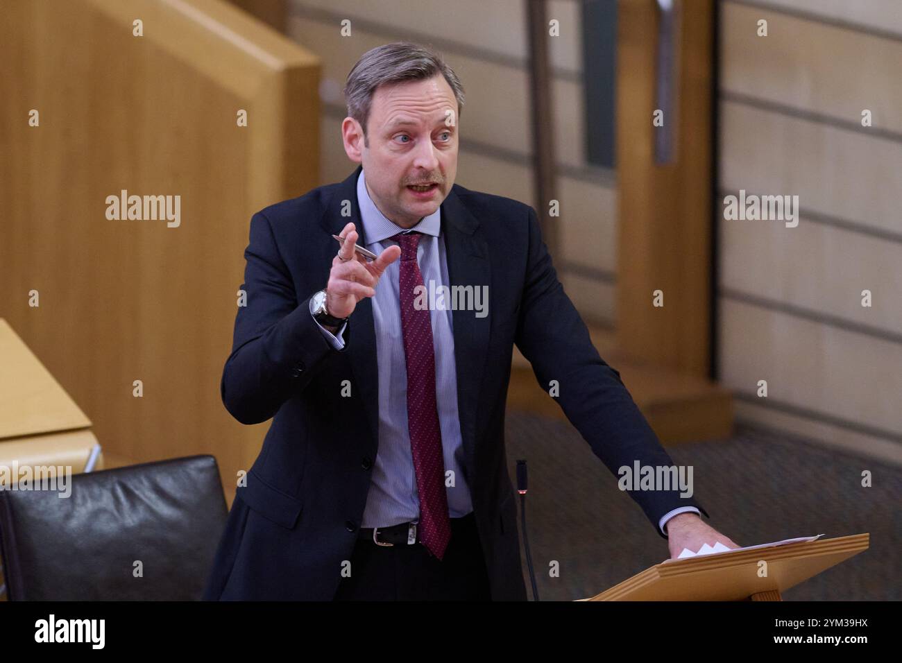 Edinburgh Scotland, UK 20 November 2024. Liam Kerr MSP at the Scottish ...