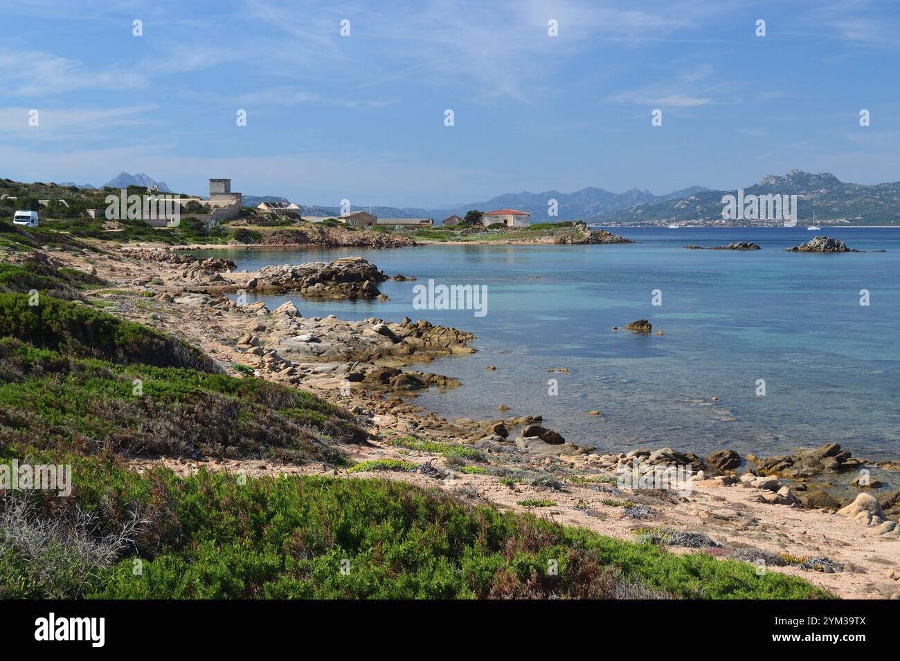 The coast of Punta Rossa Stock Photo - Alamy
