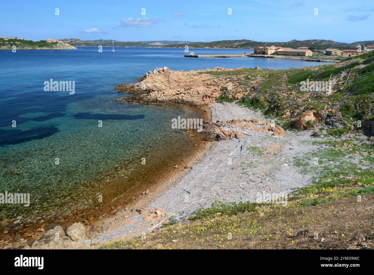 The coast of Punta Rossa Stock Photo - Alamy