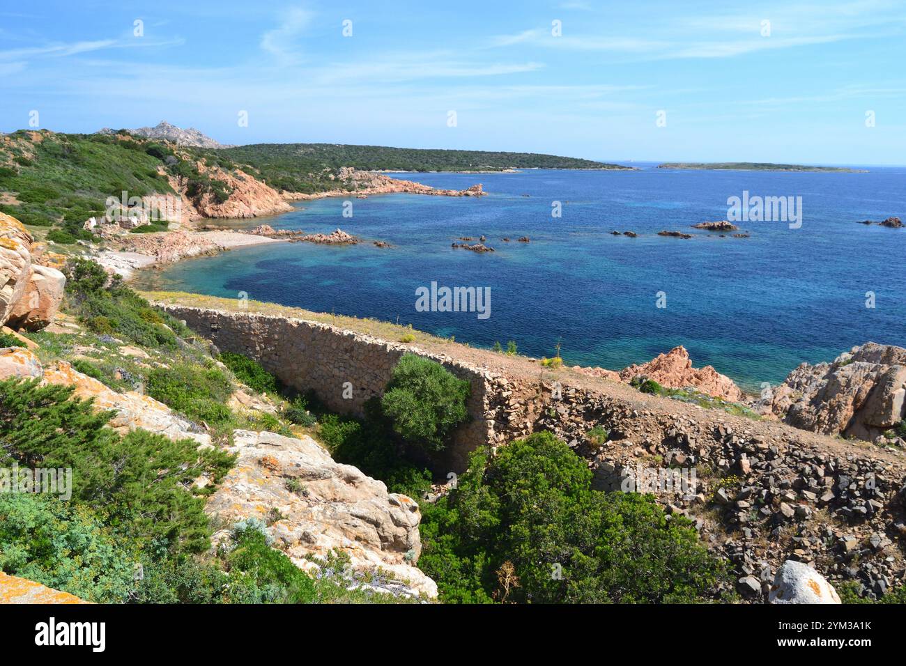 The coast of Punta Rossa Stock Photo - Alamy