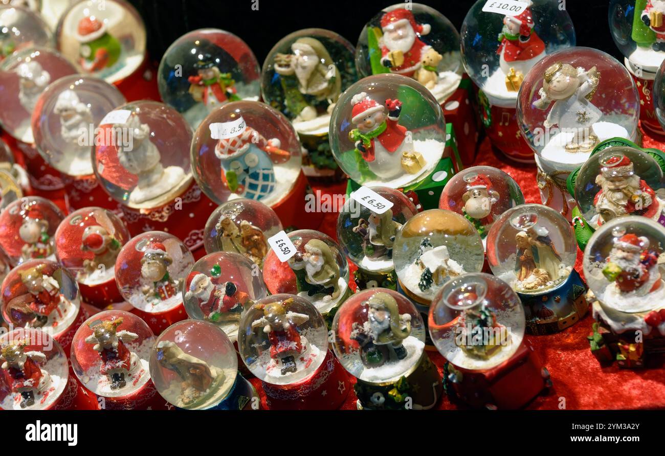Christmas snow globes Stock Photo - Alamy