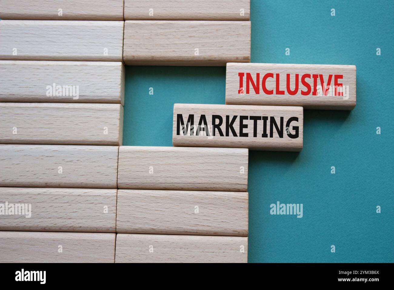 Inclusive Marketing symbol. Wooden blocks with words Inclusive ...
