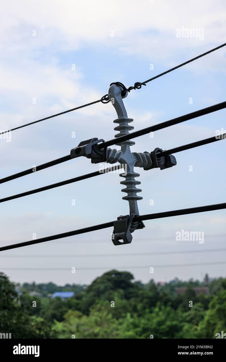 Four way metal power line spacer, Powerline separator, cable spacer and high voltage electric ...