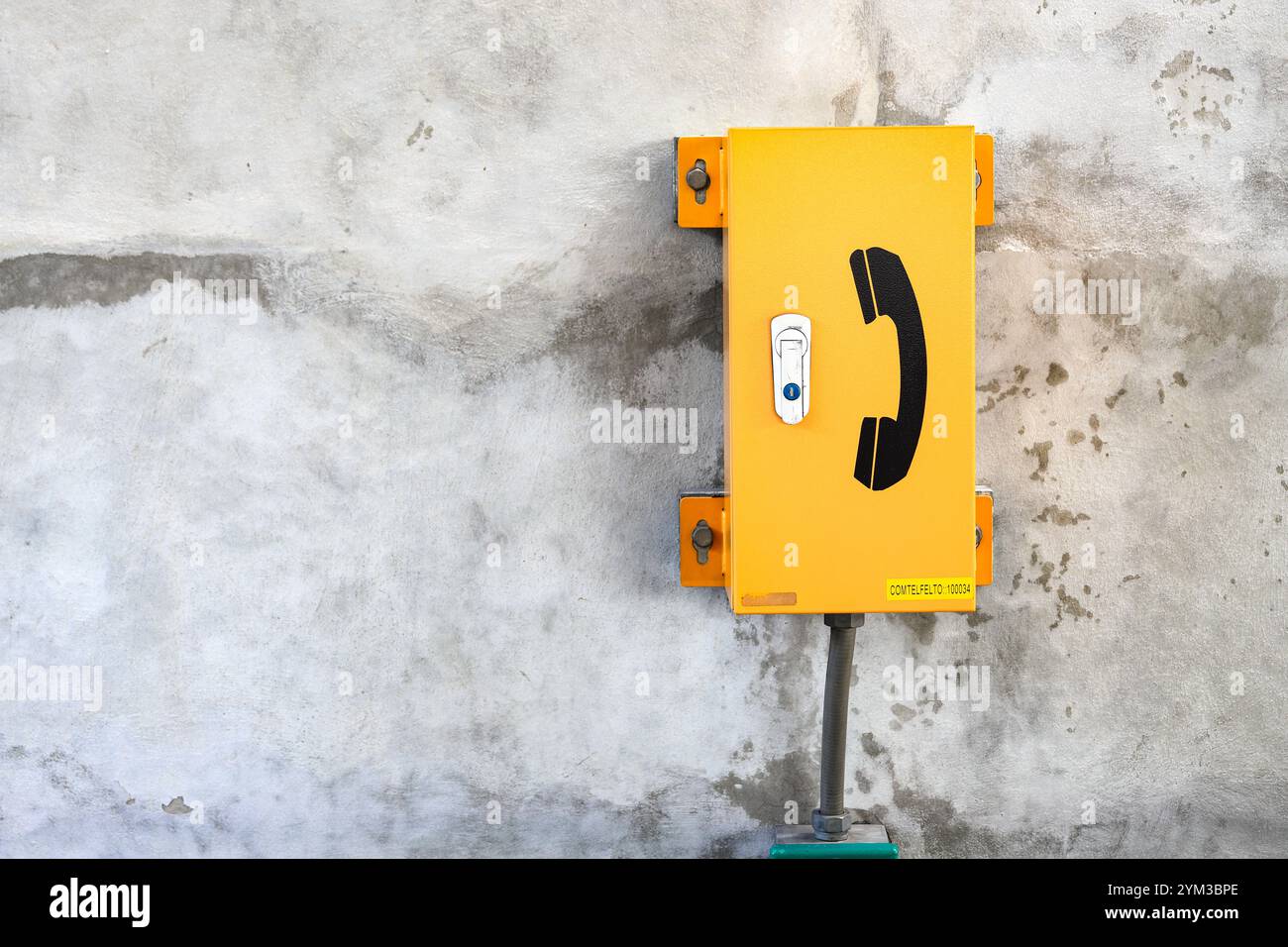 Emergency phones at the public transport hub or train Station Stock ...