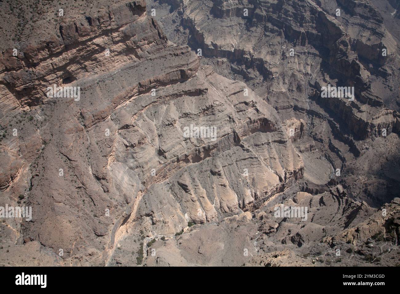 hajar mountains jabal shams wadi ghul grand canyon oman middle east ...