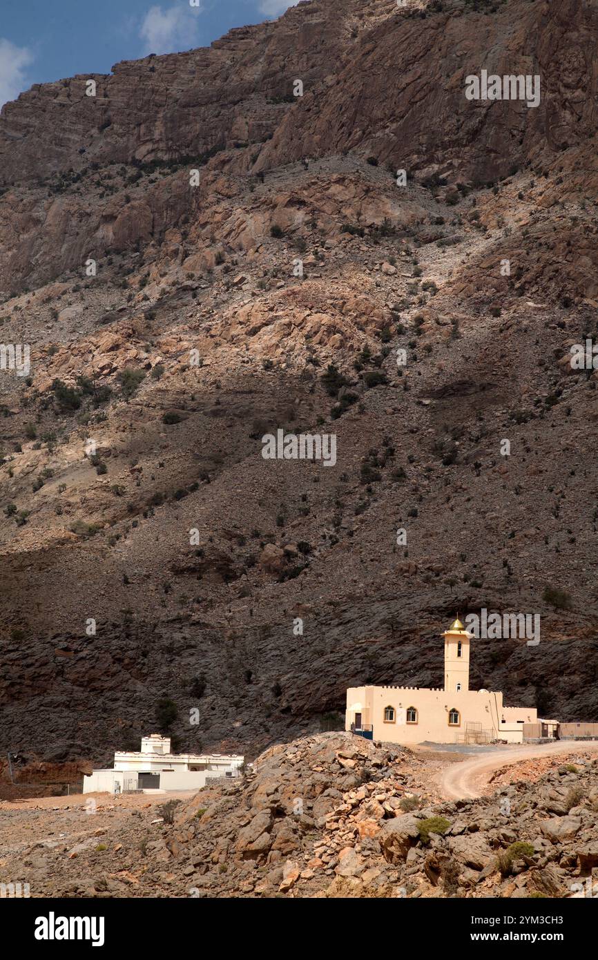 isolated mosque hajar mountains jabal shams oman middle east Stock ...